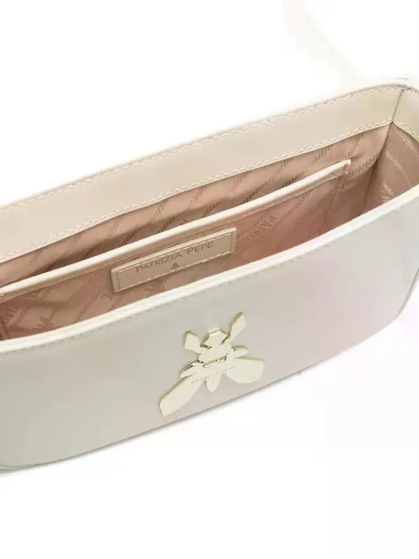 Patrizia Pepe Logo Leather Shoulder Bag