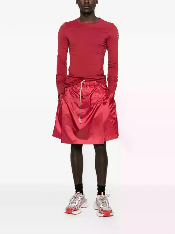 MONCLER + RICK OWENS Drawstring Kilt Shorts