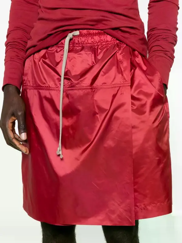 MONCLER + RICK OWENS Drawstring Kilt Shorts