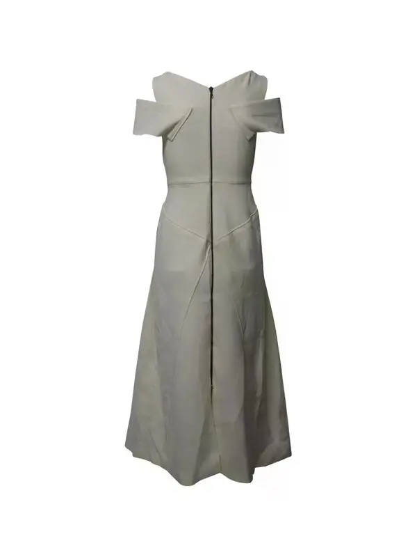 Roland Mouret Cold-shoulder Midi Dress