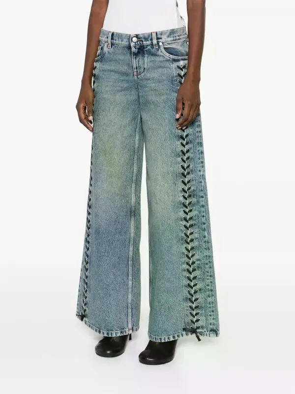 Stella McCartney Five-pocket Wide Leg Jeans - Blue