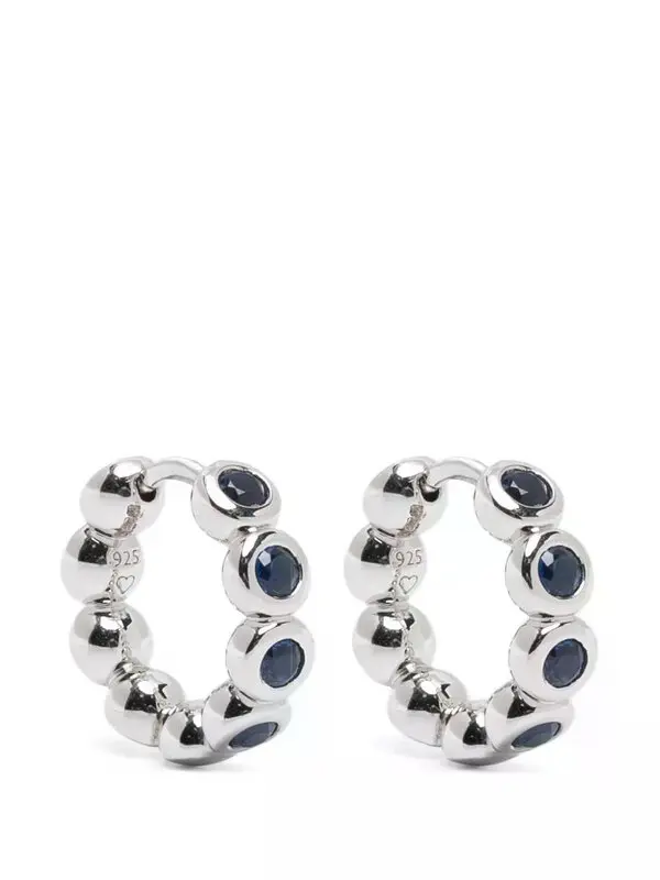 MISSOMA Tennis Small Hoop Earrings - Silver