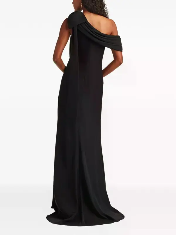 Tadashi Shoji Bow One-shoulder Maxi Dress