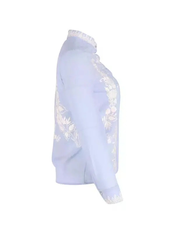 Vilshenko Embroidered Mock-neck Shirt