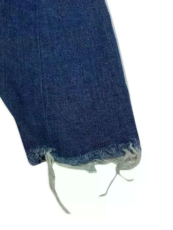 Sandro Patchwork Frayed Jeans