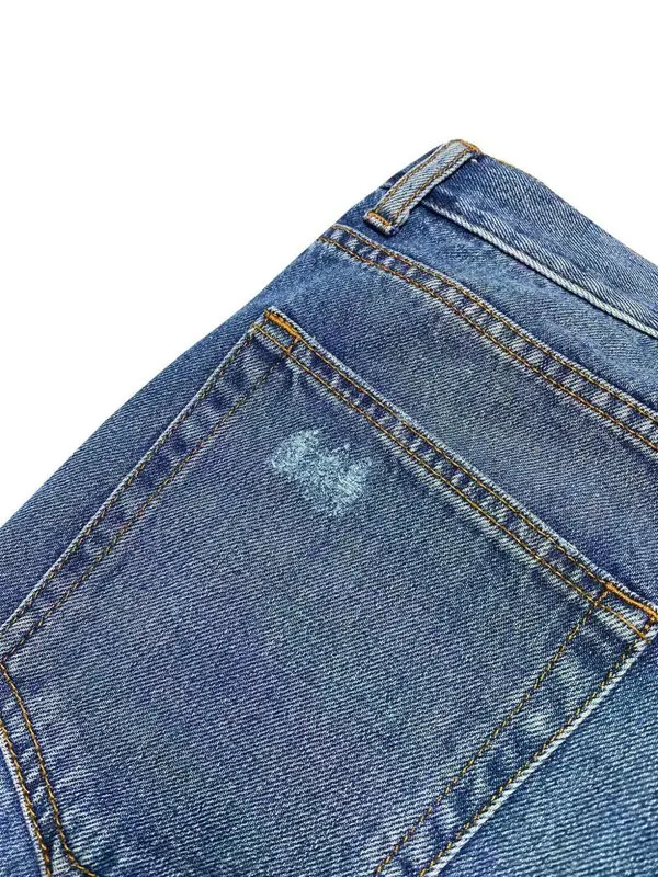 Sandro Patchwork Frayed Jeans