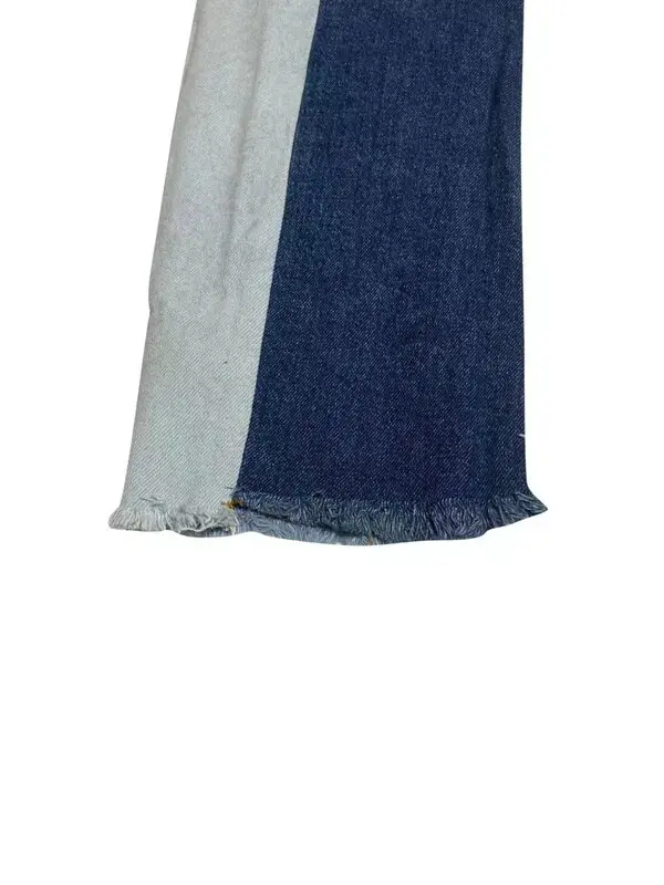 Sandro Patchwork Frayed Jeans