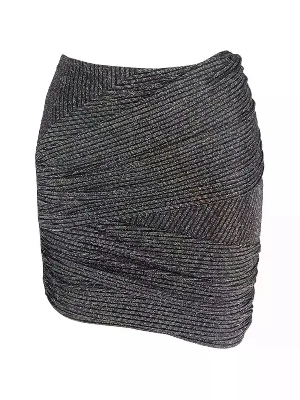 IRO PARIS Lamé Mini Skirt