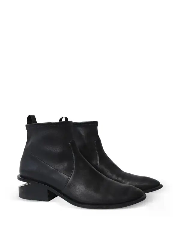 ALEXANDER WANG Kori Cutout-detail Leather Boots