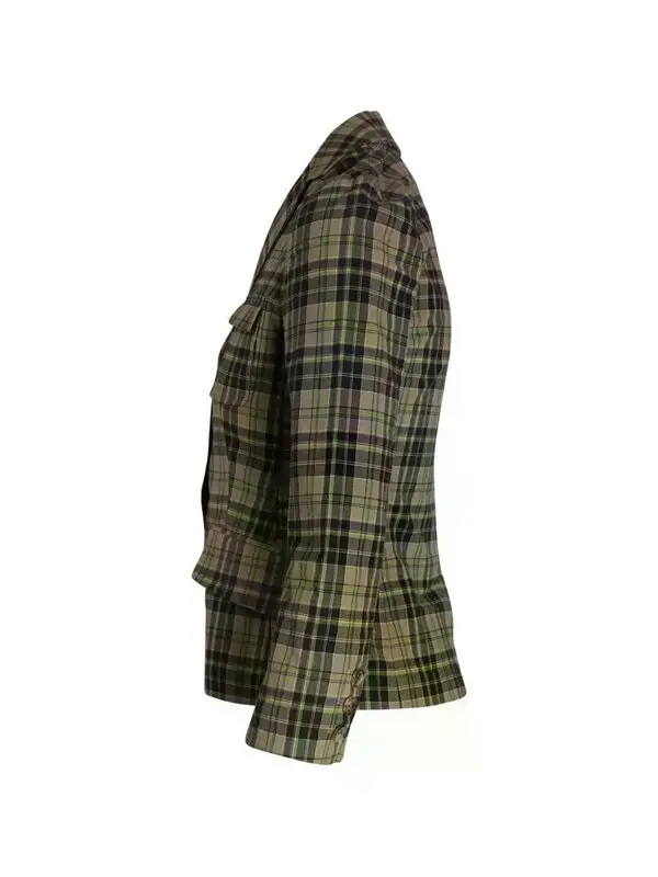 Theory Tartan Print Blazer