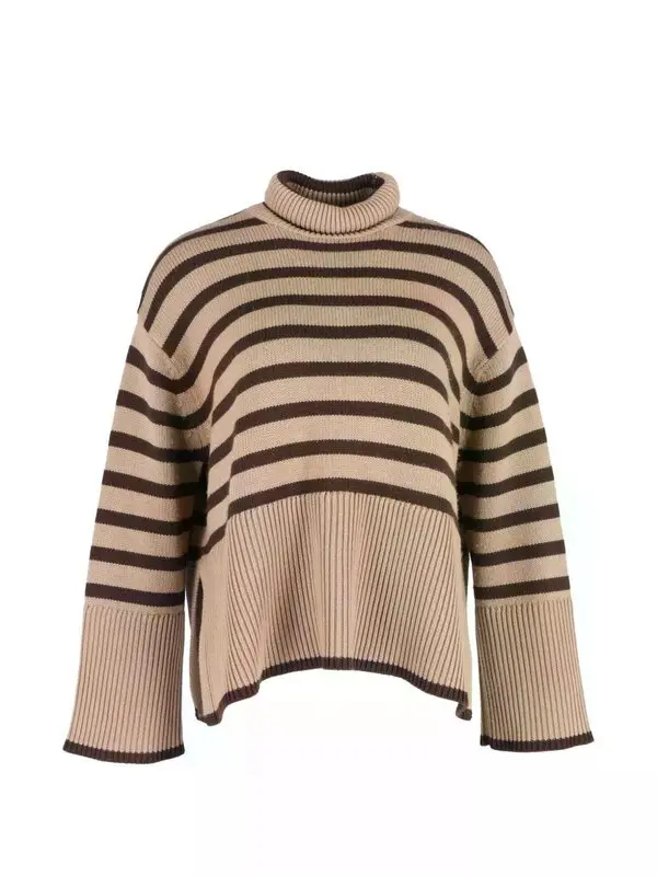 TOTEME Striped Turtleneck Sweater