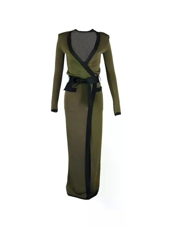 Balmain V-neck Maxi Cardigan