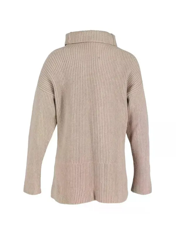 JOSEPH Oversized Ribbed Knit Turtleneck Sweater