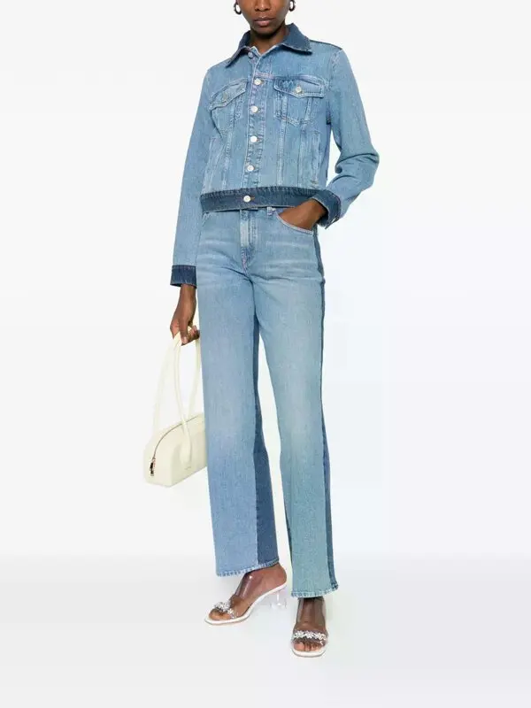 7 For All Mankind Buttoned Denim Jacket