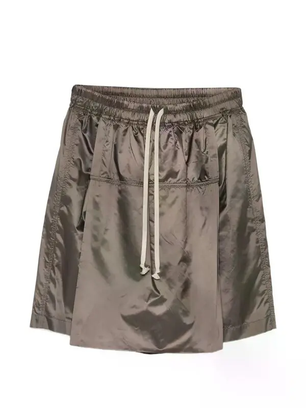 MONCLER + RICK OWENS Drawstring Waist Skorts - Brown
