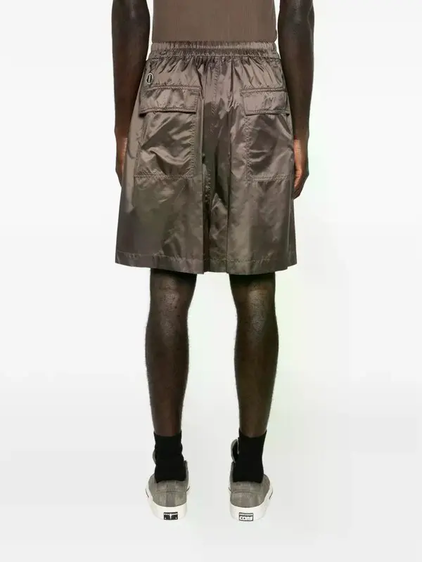 MONCLER + RICK OWENS Drawstring Waist Skorts - Brown