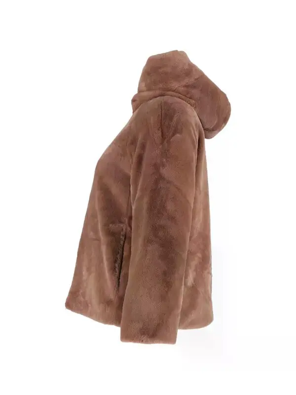 Herno Hooded Faux-fur Jacket