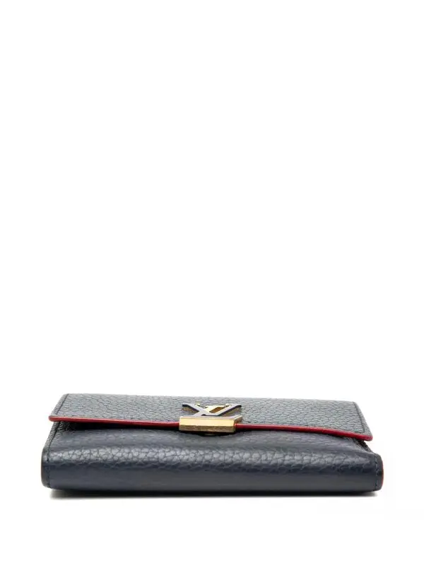 LOUIS VUITTON 2019 Taurillon Capucines Compact Wallet Small Wallets - Blue