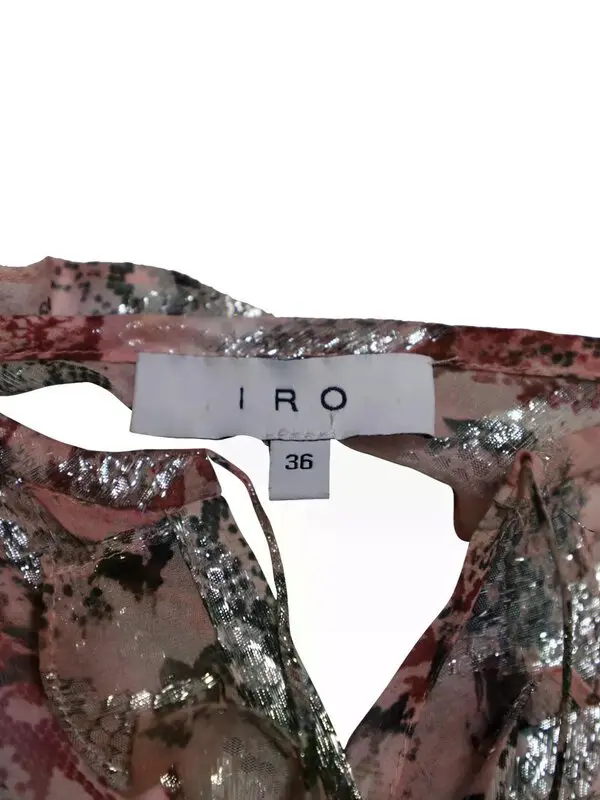 IRO PARIS Floral Metallic Blouse - Pink