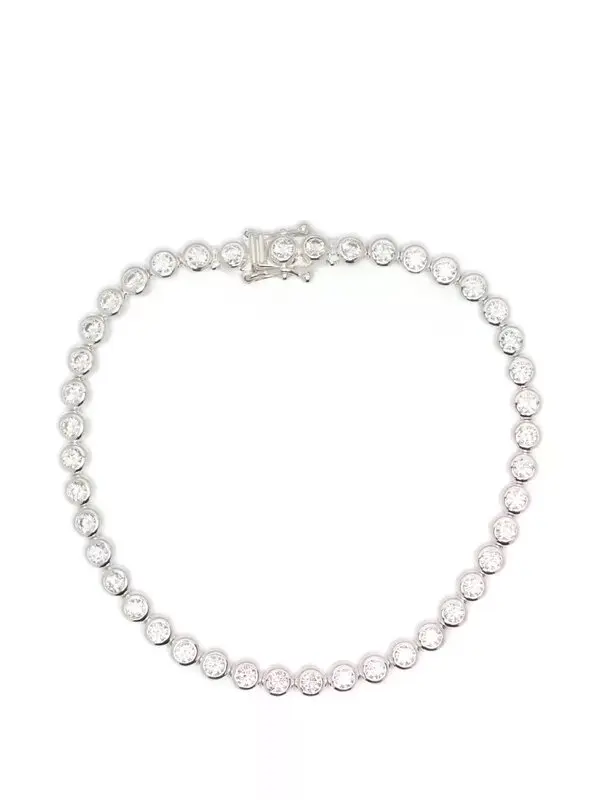 MISSOMA Embellished Round Tennis Bracelet - Silver