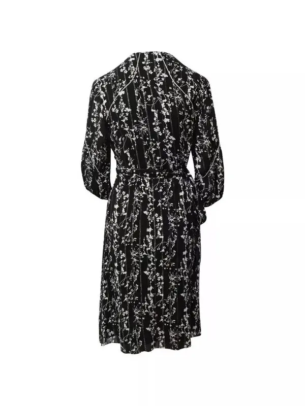 Ba&sh Floral-pattern Tie-waist Midi Dress