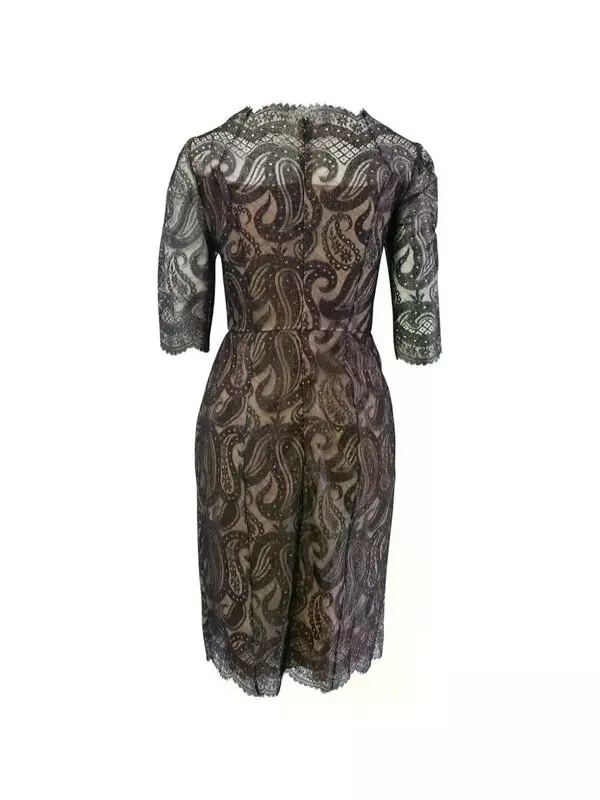 Erdem Paisley Lace Shift Midi Dress