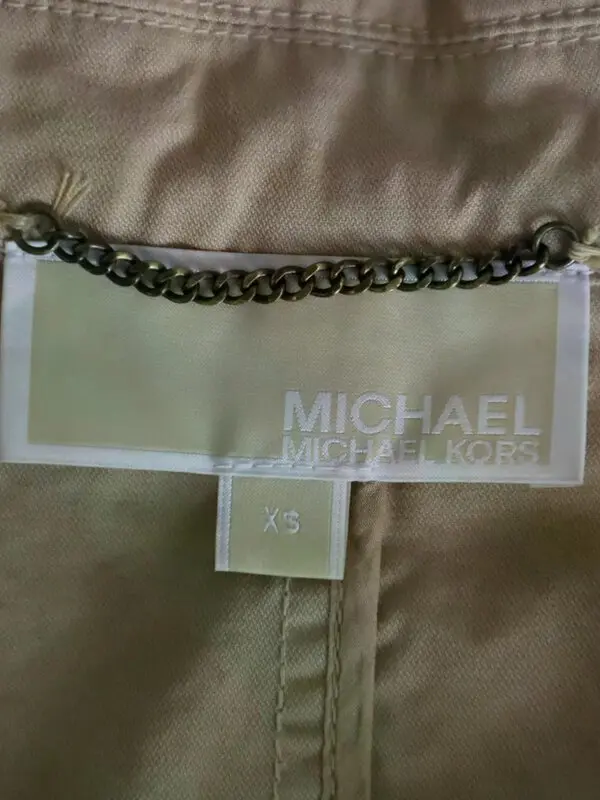 Michael Kors Hooded Cotton Trench Coat