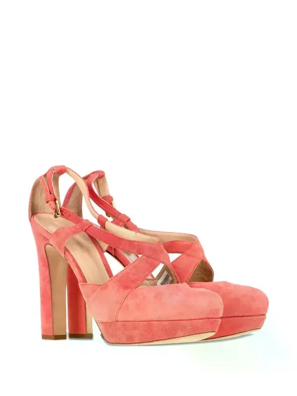 JIL SANDER Cross-strap Platform Heeled Pumps