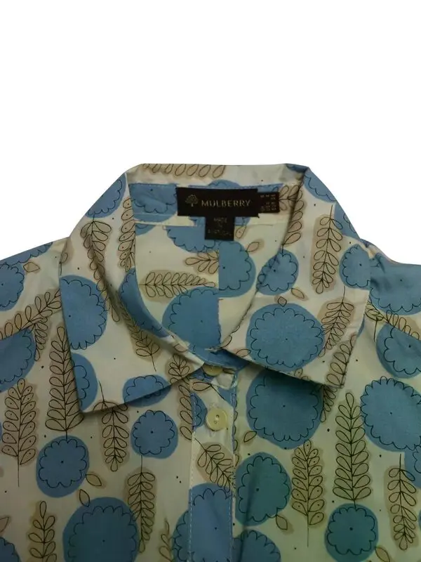 Mulberry Patterned Tie-detail Blouse