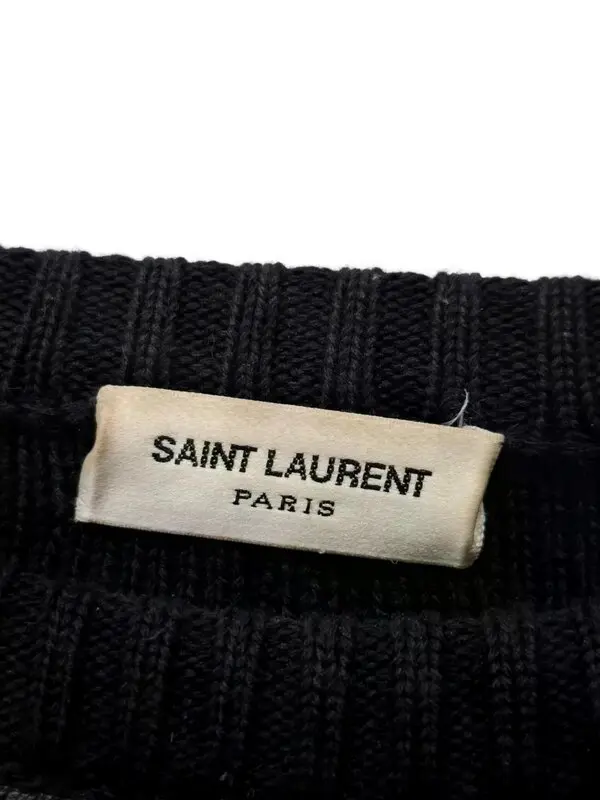 Saint Laurent Stud-embellished Mock-neck Sweater