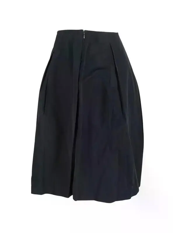 Miu Miu Cotton A-line Pleated Skirt