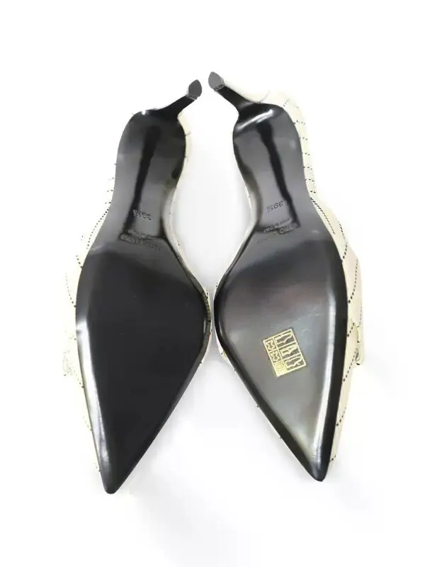 AQUAZZURA Izy Striped Mules