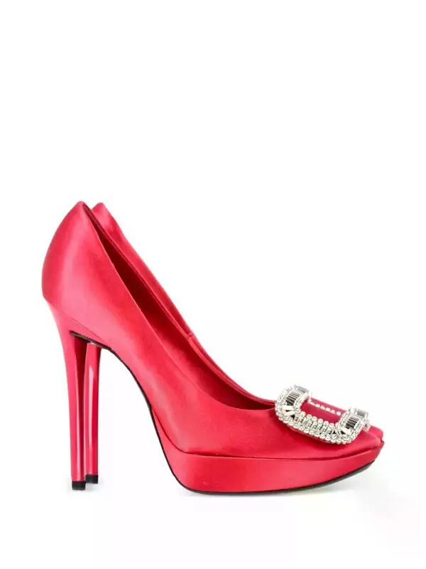 ROGER VIVIER Buckled Satin Pumps