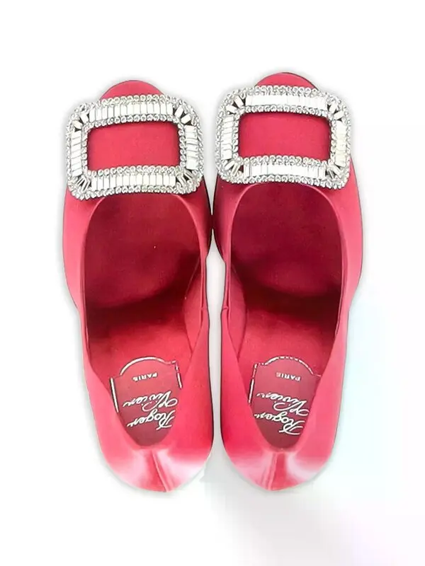 ROGER VIVIER Buckled Satin Pumps
