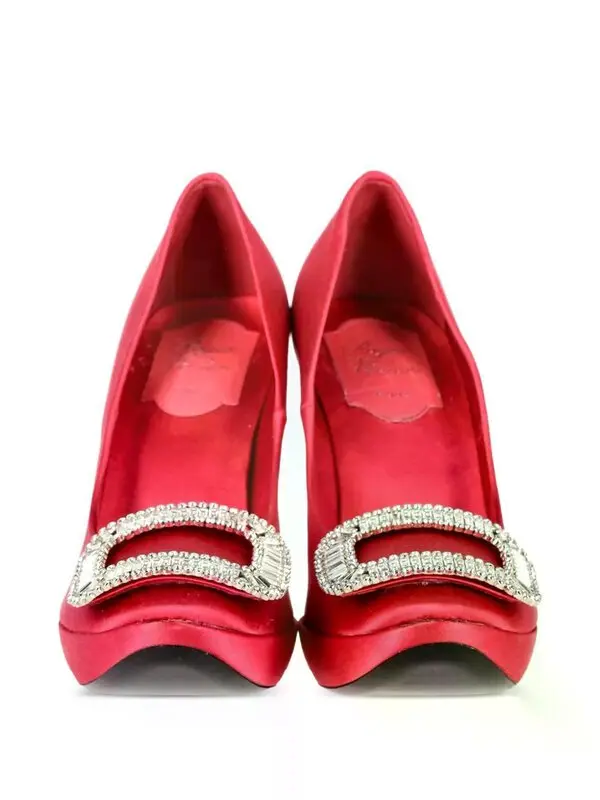 ROGER VIVIER Buckled Satin Pumps