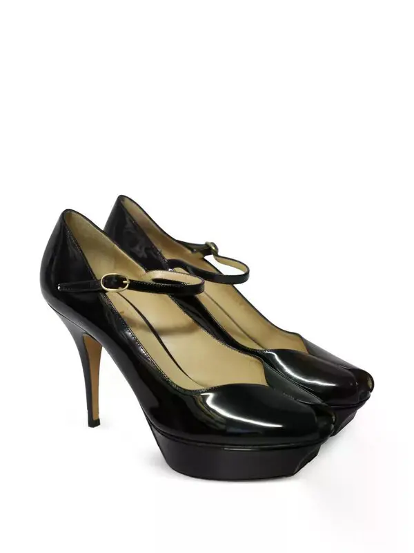 Saint Laurent Mary Jane Open-toe Pumps