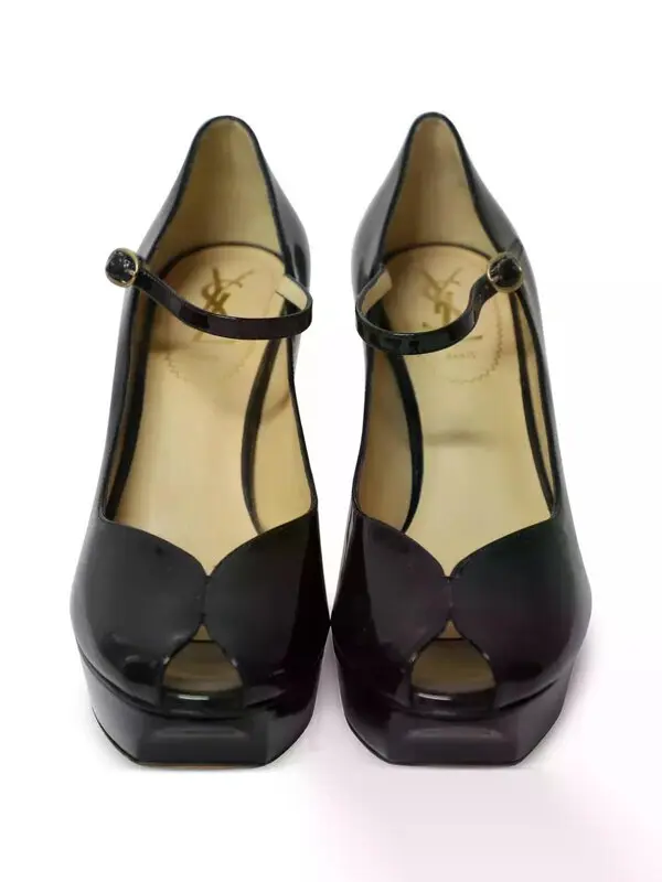 Saint Laurent Mary Jane Open-toe Pumps
