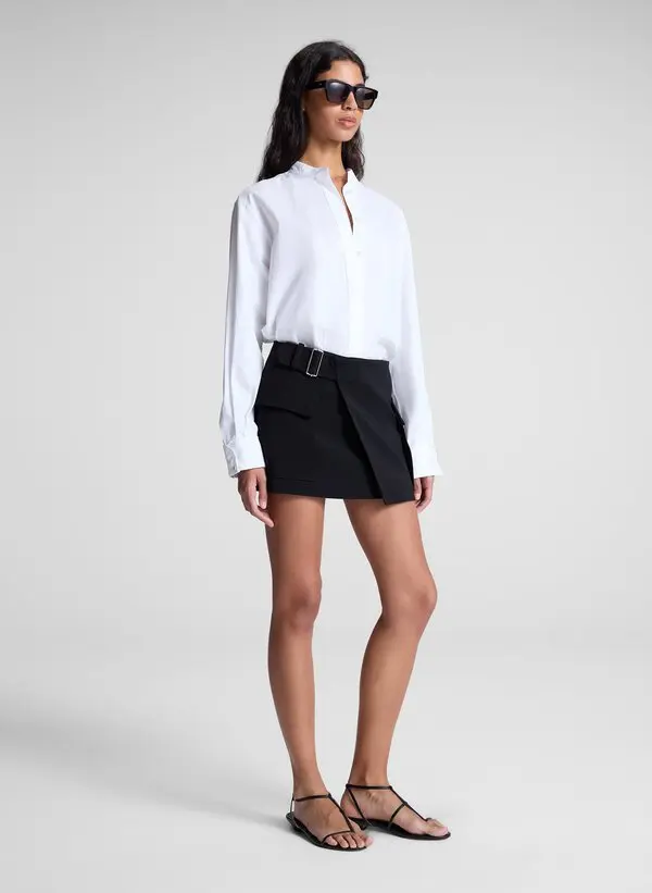 A.L.C. Conan Mini Wrap Skirt - Black