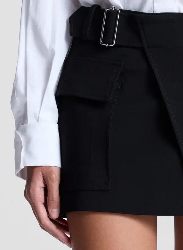 A.L.C. Conan Mini Wrap Skirt - Black