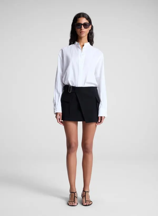A.L.C. Conan Mini Wrap Skirt - Black