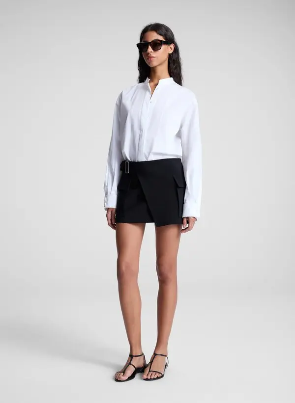 A.L.C. Conan Mini Wrap Skirt - Black