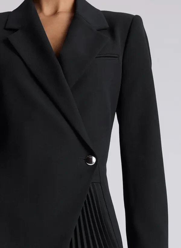 callen pleated blazer dress A.L.C. Callen Pleated Blazer Dress In Black - 67% Off