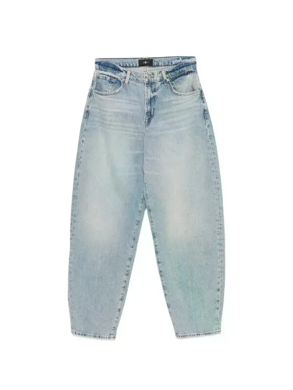 7 For All Mankind Wash Denim Jeans - Blue