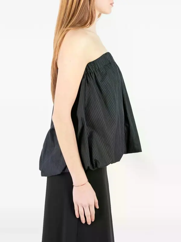 SOCIETE ANONYME Striped Gathered Mini Skirt