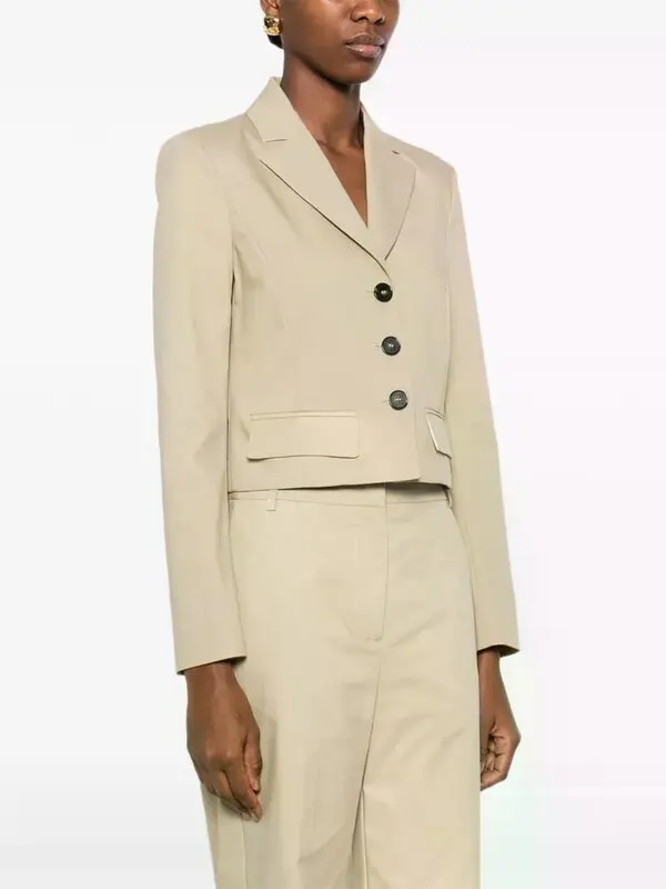 Patrizia Pepe Buttoned Cropped Blazer