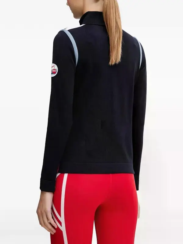 NEWLAND Embroidered Zip Ski Top - Blue