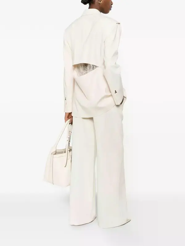 Patrizia Pepe Oversized Blazer With Lace Detail