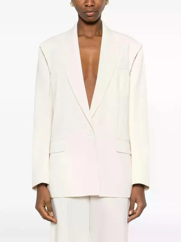 Patrizia Pepe Oversized Blazer With Lace Detail