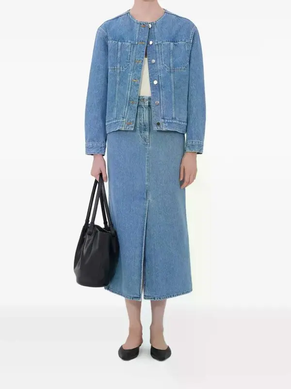 Loulou De Saison Rima Patch-pocket Jacket - Blue