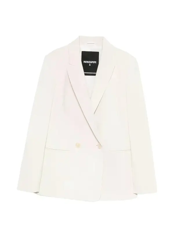 Patrizia Pepe Double-breasted Blazer - Neutrals
